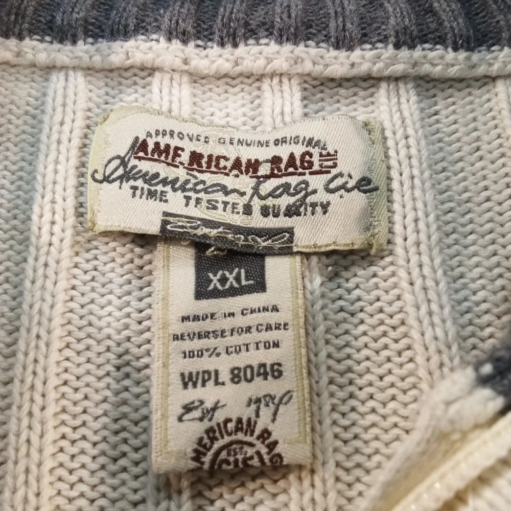 American Rag | Sweaters | American Rag Mens Ribbed 4 Zip Sweater Xxl ...
